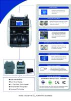 China Bank Grade Money Counter with Serial Number Recognition and Counterfeit Detection 1200 Bills per Minute for sale