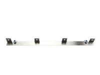China Highly Conductive Nickel Plated 12V Earth Busbar with 4 Bending Parts and Screws for sale