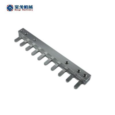 China Customize 260*30*3mm Tin Plated Copper Busbar Accessories for CNC Precision Machining for sale