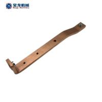 China Electric Power Industry Red Copper Bending Busbar for PVC Cover and Sturdy Connection for sale