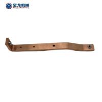 China Electric Power Industry Red Copper Bending Busbar for PVC Cover and Sturdy Connection for sale