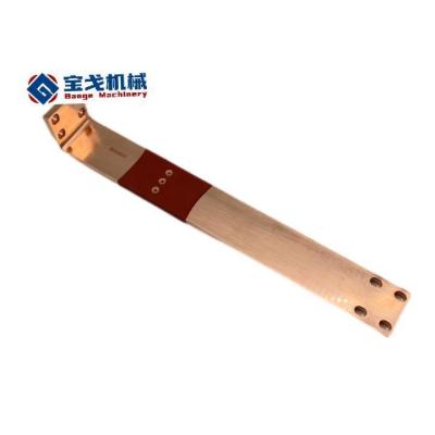 China Red Plastic Insulation Cover Red Copper Busbar 260*30*3mm with Electrical Conductivity for sale