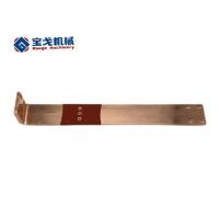 China Red Plastic Insulation Cover Red Copper Busbar 260*30*3mm with Electrical Conductivity for sale
