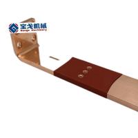 China Red Plastic Insulation Cover Red Copper Busbar 260*30*3mm with Electrical Conductivity for sale