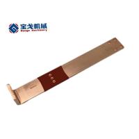 China Red Plastic Insulation Cover Red Copper Busbar 260*30*3mm with Electrical Conductivity for sale