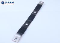China Bare Flat Copper Battery Terminal Busbar With Black Heat Shrink Tube for sale
