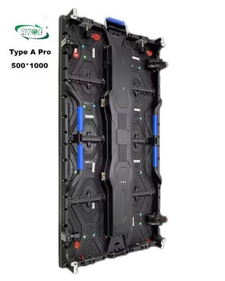 China Type A Pro Stage Background Led Display Panel Curve Cabinet 500x1000mm for sale