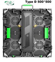 China Type D P2.6 Stage Rental LED Display Pixel Protection Cabinet 500x500mm for sale