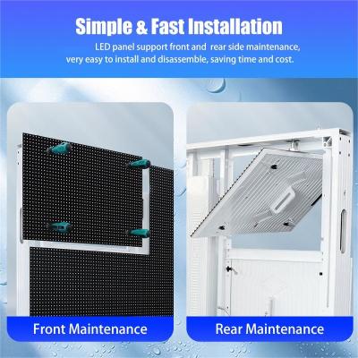 China 1R1G1B Outdoor Fixed LED Display P6.6 Aluminum Cabinet 25kg for sale