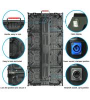 China P3.91 Outdoor Stage LED Display 500x500mm/500x1000mm Cabinet 5000nits IP65 for sale