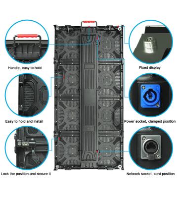 China P3.91 Outdoor Stage LED Display 500x500mm/500x1000mm Cabinet 5000nits IP65 for sale