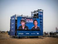China 500x500/500x1000mm Stage Led Screen Rental P3.91 With Corner Protector for sale