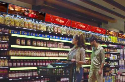China 1.5625mm Pitch Led Shelf Display 1200mm X 60mm Size for sale
