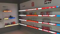 China Ultra Wide 1r1g1b Led Shelf Display Pitch 1.875mm for sale