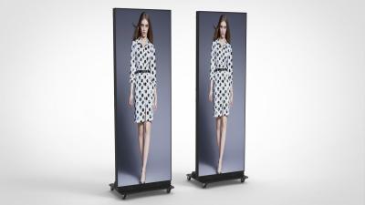 China P1.25 Foldable Poster GOB LED Panel for shopping mall airport exhibition for sale