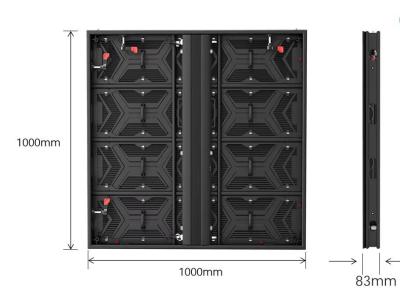 China Ti Series P3.91 Outdoor Fixed LED Display Energy-Saving 1000x1000mm Panel IP65 5000nits for sale