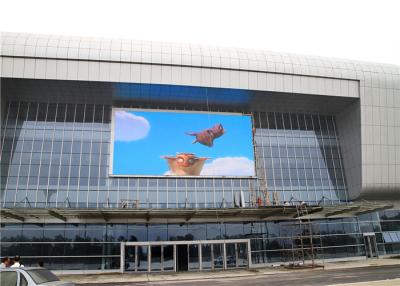 China Waterproof IP65 P10 Outdoor LED Screen On Building Wall Facade 1R1G1B SMD3535 for sale