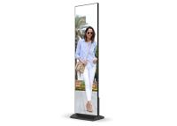China Shopping Mall Advertising P2mm HD LED Poster Display Floor Stand Alone Easy Moving 640*1920mm for sale