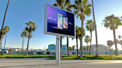 China P10 180W 1R1G1B Outdoor Full Color Led Display 8000cd/m2 1/2 Scan for sale