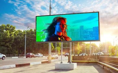 China SMD3535 8000nits Outdoor Curved LED Display P10 Magnesium Alloy 350W/M2 for sale