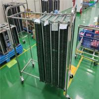 China Antistatic PCB Plates ESD Stainless Steel Trolley Turnover ESD Cart for sale