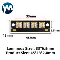 China 40W UV LED Light 365nm 395nm UV Led Module for with copper plate uv led chip for sale