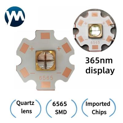 China Smd 10W Uv Spot Curing System Light Uv Led 365nm 395nm 6565 UV Led Digital Printing Machines Lamp Chip LED Uva Curing for sale