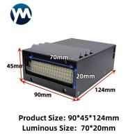 China 7020 Green UV Lighting 200W LED UV Curing Lamp for UV Varnish Professional UV Ink Glue Drying Light 6090 UV Flatbed Printer for sale