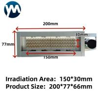 China 600W 15030 uv curing lamp paint led uv drying system for bottle screen printing for sale