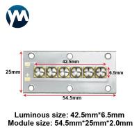 China UV LED Module 60W Ultraviolet Lamps 6565 Quartz Lens UV LED Module For Curing for sale
