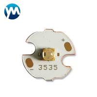 China UV LED SMD 3W LED Quarz Chip 16mm Copper Plate For UV LED Curing for sale