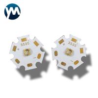 China High Power 3W LED UV Chip 20mm Copper Plate for Flashlight Curing Lamp for sale