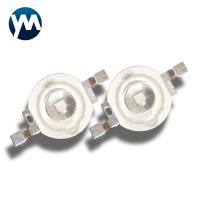 China UV LED SMD 3W Imitation Lumen Lamp Beads Silicone Lens High Power UV LED for sale