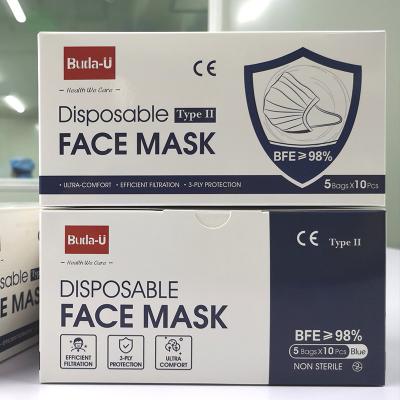 China 3 Layer Medical Protective Mask For Covid , Protective Air Pollution Mask for sale