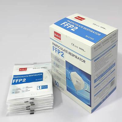 China BU-E960 Adult FFP2 Filtering Half Face Mask Five Layer With High Efficiency CE 0370 for sale