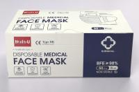 China ASTM Level 2 Surgical Face Mask With Ear Loops 3 Layers Disposable for sale