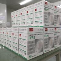 China French FFP2 Face Mask , Mask Respirator FFP2 CE 0370 In French Packing Box , FFP2 Protective Mask In France for sale
