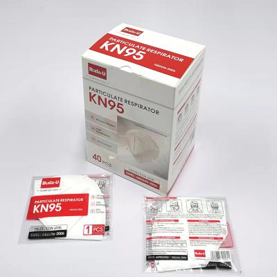 China GB2626-2019 Standard Buda-U White KN95 Respirator Mask for sale
