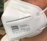 China No Valve FFP3 Folded Mask FFP3 Filtering Half Mask At EU Standard With Earloops for sale