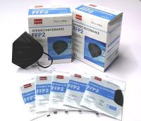 China Black Folding Type 5 Layers FFP2 Protective Masks CE 0370 Certificated for sale
