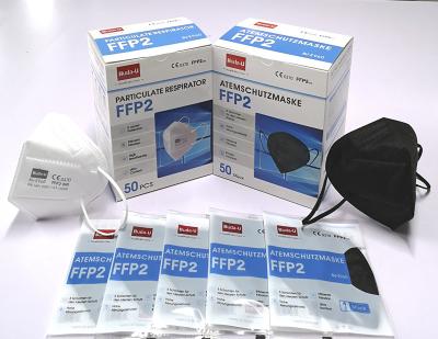 China EN 149:2001+A1:2009 Folded FFP2 Particulate Respirator With Five Layers for sale