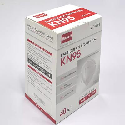 China White Certified Total 5 Layers KN95 Particulate Respirator Mask For COVID 19 for sale