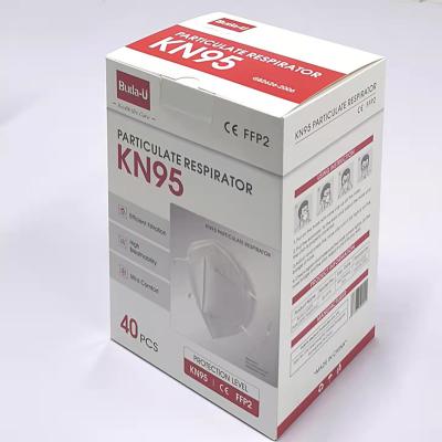 China FDA EUA KN95 Face Mask For COVID Prevention Folding Protective 40pcs/Box for sale