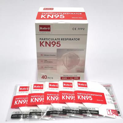 China EUA Approved KN95 Respirator Masks GB2626-2019 Standard White 40pcs for sale