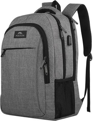 China Anti Theft Laptop Backpack with USB Charging Port 15.6 Inch Travel Backpack for Men Women College for sale