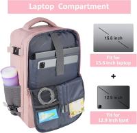 China Women Travel Backpack 17x11x7inch USB Charging Port TSA 15.6inch Laptop Backpack Flight Carry On for sale