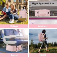 China Women Travel Backpack 17x11x7inch USB Charging Port TSA 15.6inch Laptop Backpack Flight Carry On for sale