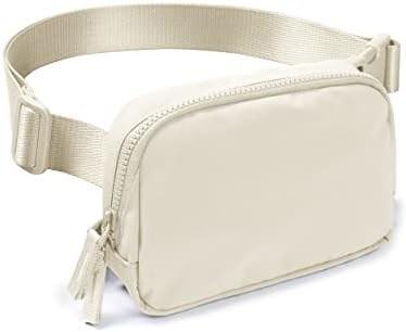 China 2-Way Zipper Unisex Belt Bag 7.5x5x2 Inch Adjustable Fanny Pack Waist Pouch for Travel Hiking for sale