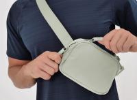 China 2-Way Zipper Unisex Belt Bag 7.5x5x2 Inch Adjustable Fanny Pack Waist Pouch for Travel Hiking for sale