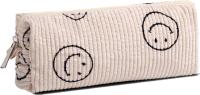 China Large Capacity Corduroy Pencil Case 8.4x4.1x2.1 Inch Pen Pouch for School Office for sale